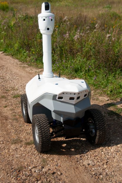 Security robots for suburban home protection. Protect suburban property ...