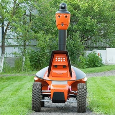 Security robots in the USA. ISC WEST Las Vegas security expo