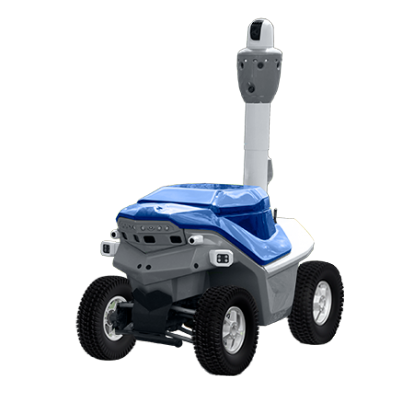 Self-driving parcel-delivery robots with a security surveillance system