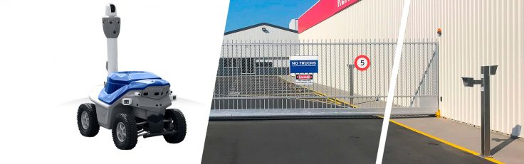 Self-driving parcel-delivery robots with a security surveillance system