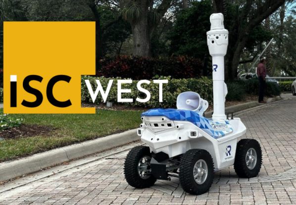 Security robots in the USA. ISC WEST Las Vegas security expo